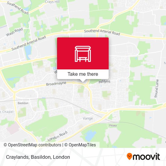Craylands, Basildon stop - Routes, Schedules, and Fares