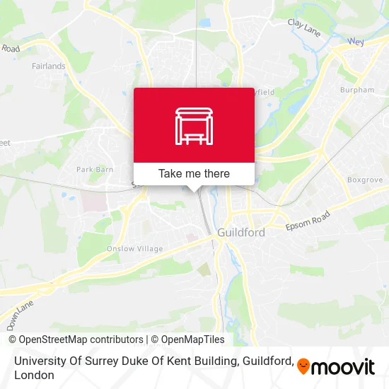 University Of Surrey Duke Of Kent Building, Guildford stop - Routes ...