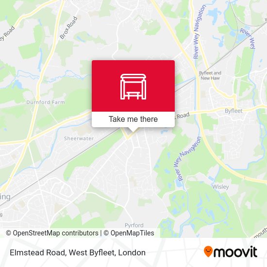 Elmstead Road, West Byfleet stop - Routes, Schedules, and Fares