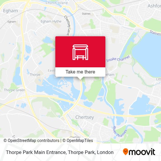 Thorpe Park Main Entrance, Thorpe Park stop - Routes, Schedules, and Fares
