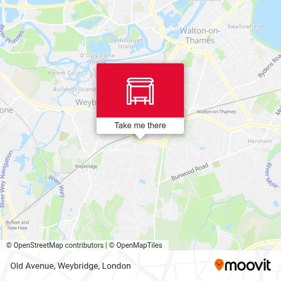 Old Avenue, Weybridge stop - Routes, Schedules, and Fares