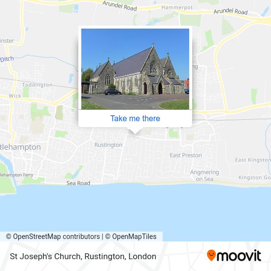 St Joseph's Church, Rustington stop - Routes, Schedules, and Fares