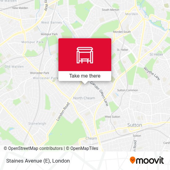 Staines Avenue (E) stop - Routes, Schedules, and Fares