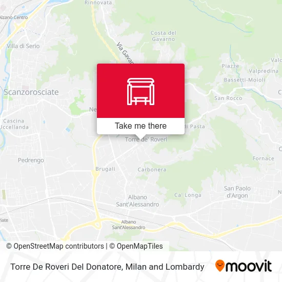 Torre De Roveri Del Donatore stop - Routes, Schedules, and Fares