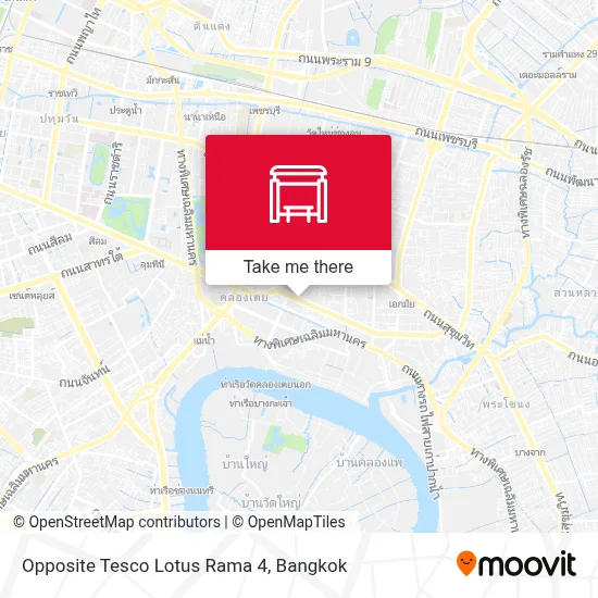 Opposite Tesco Lotus Rama 4 stop - Routes, Schedules, and Fares