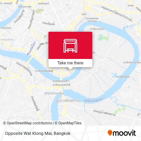 ตรงข้ามวัดคลองใหม่ WAT Klong Mai stop - Routes, Schedules, and Fares
