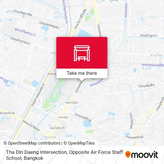 Tha Din Daeng Intersection, Opposite Air Force Staff School - Routes ...