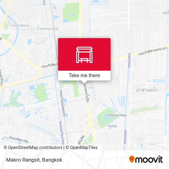 Makro Rangsit stop - Routes, Schedules, and Fares