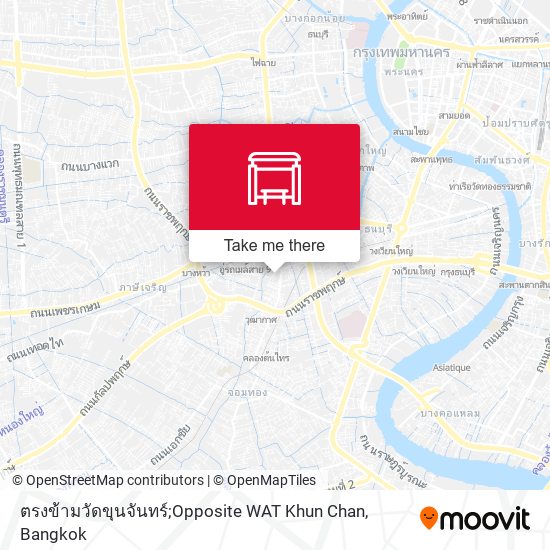 ตรงข้ามวัดขุนจันทร์;Opposite WAT Khun Chan stop - Routes, Schedules ...