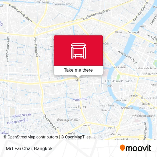 Mrt ไฟฉาย;Mrt Fai Chai station - Routes, Schedules, and Fares
