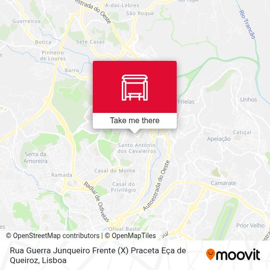 Como chegar a Rua Guerra Junqueiro Frente (X) Praceta Eça de Queiroz em ...