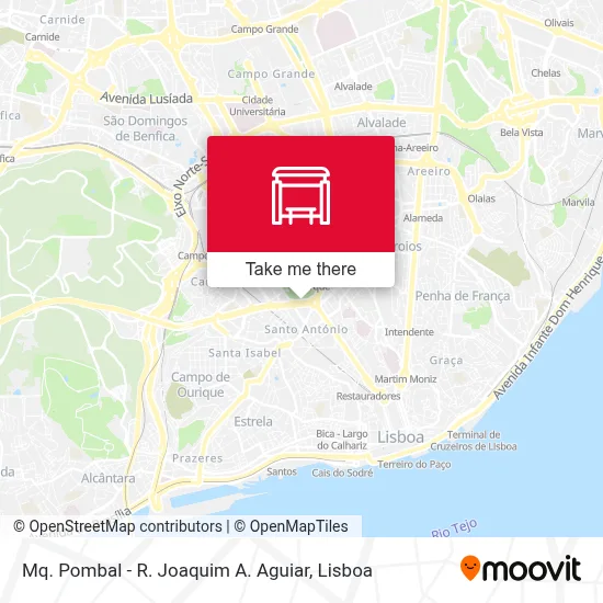 Mq. Pombal - R. Joaquim A. Aguiar stop - Rotas, Horários e Preços