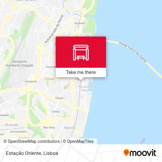 Estação Oriente stop - Rotas, Horários e Preços