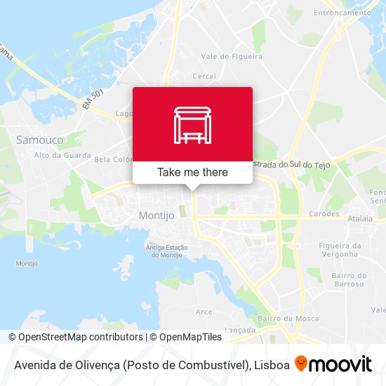 Avenida de Olivença (Posto de Combustível) stop - Rotas, Horários e Preços