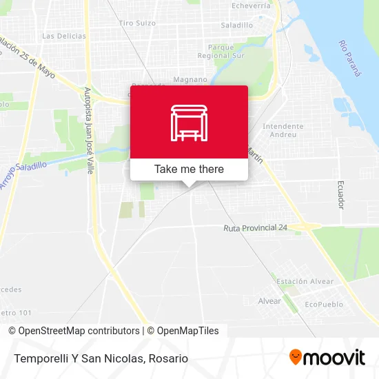 Temporelli Y San Nicolas - Rutas, horarios y tarifas