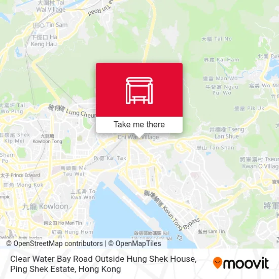 清水灣道坪石邨紅石樓外 Clear Water Bay Road Outside Hung Shek House, Ping Shek ...