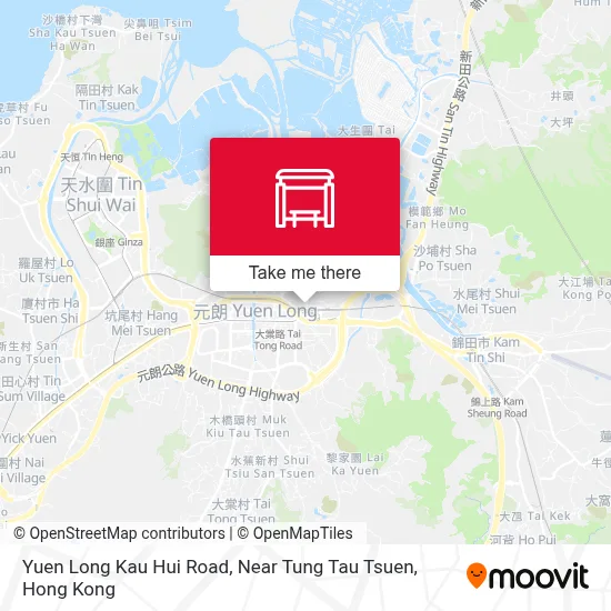 元朗舊墟路, 近東頭村 Yuen Long Kau Hui Road, Near Tung Tau Tsuen 交通站點 - 路線、時刻表和票價