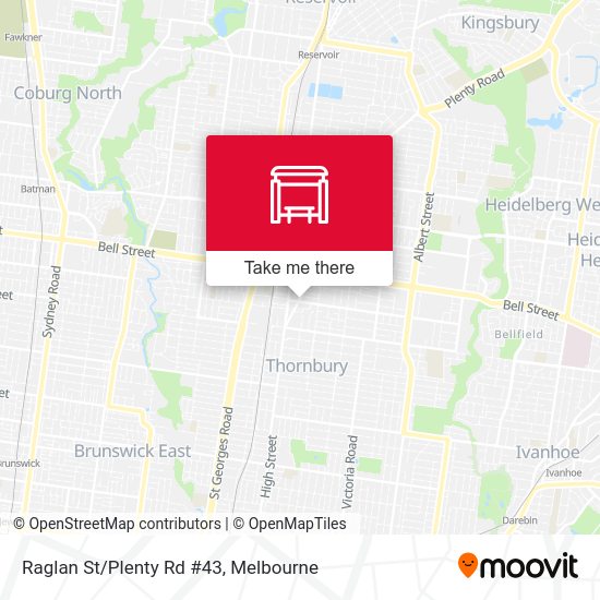 How to Get to Raglan St/Plenty Rd #43 in Melbourne by Bus, Tram or Train?