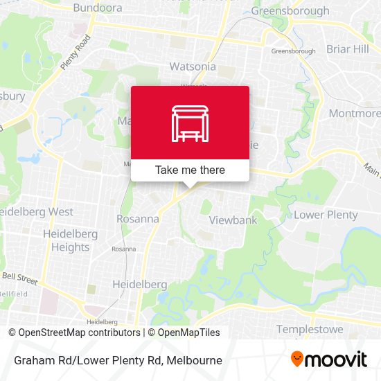 Graham Rd/Lower Plenty Rd stop - Routes, Schedules, and Fares