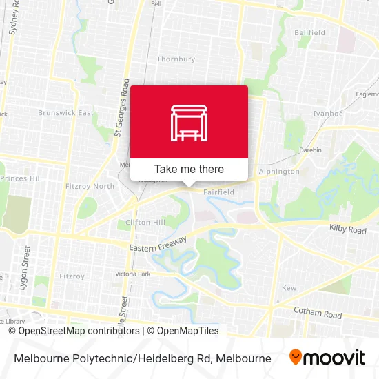Melbourne Polytechnic / Heidelberg Rd stop - Routes, Schedules, and Fares