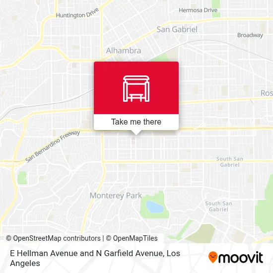 E Hellman Avenue and N Garfield Avenue - Rutas, horarios y tarifas