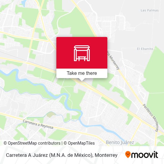 Carretera A Juárez (M.N.A. de México) parada - Rutas, horarios y tarifas