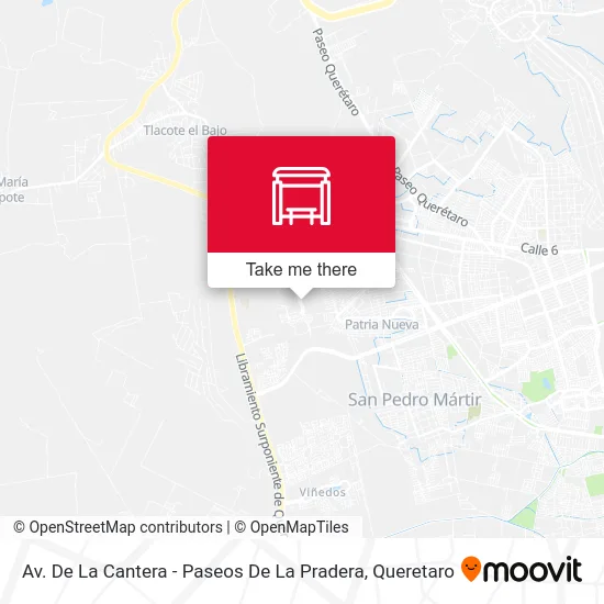 Av. De La Cantera - Paseos De La Pradera stop - Routes, Schedules, and ...