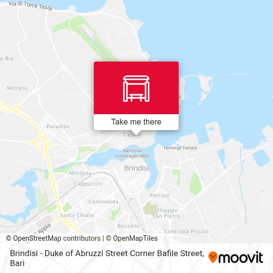 Brindisi - Tuturano - Via Adua stop - Routes, Schedules, and Fares