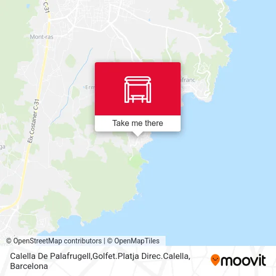 Calella De Palafrugell,Golfet.Platja Direc.Calella stop - Routes ...