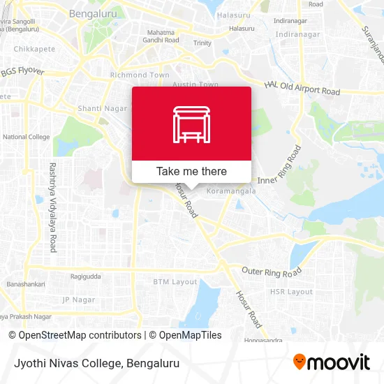 Jyothi Nivas College stop - Routes, Schedules, and Fares