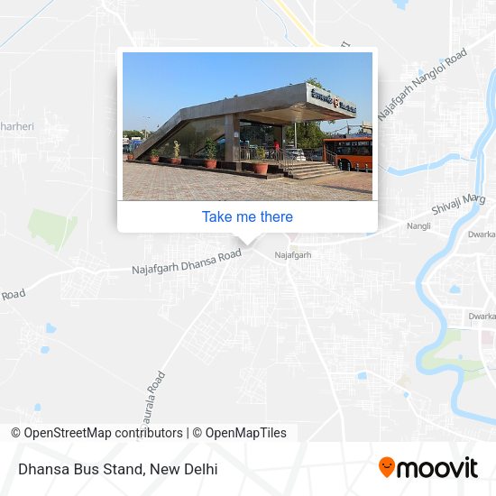 How to get to Dhansa Bus Stand in Delhi by bus or metro?