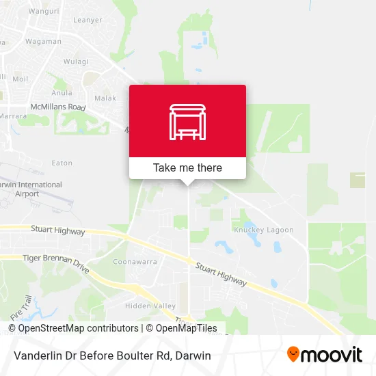 Vanderlin Dr Before Boulter Rd stop - Live Arrivals, Routes and Schedules