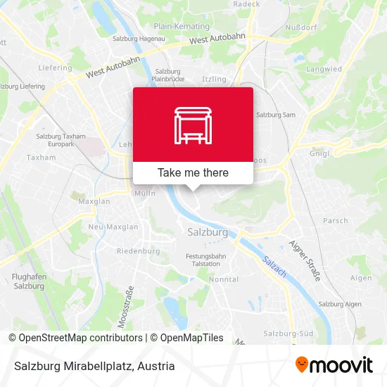 Salzburg Mirabellplatz stop - Routes, Schedules, and Fares