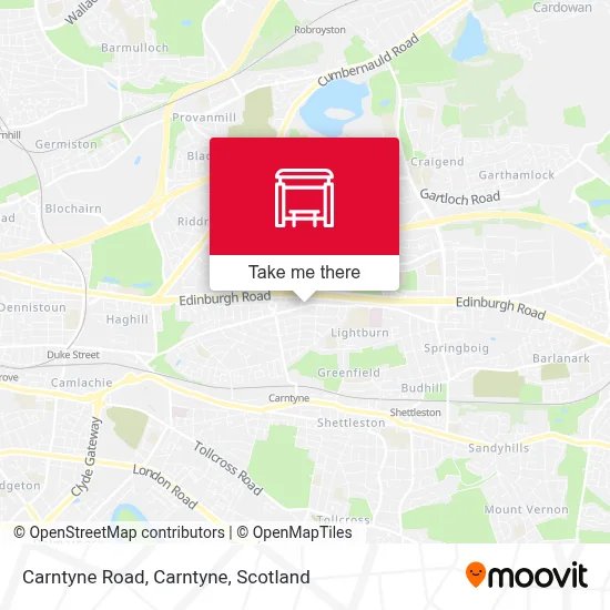 Carntyne Road, Carntyne stop - Routes, Schedules, and Fares