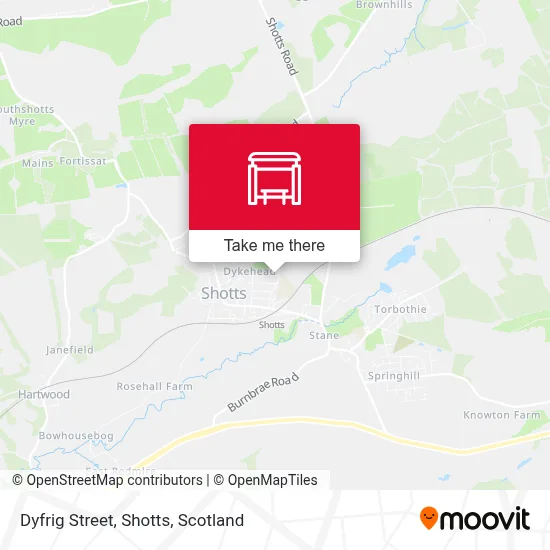 Dyfrig Street, Shotts stop - Routes, Schedules, and Fares