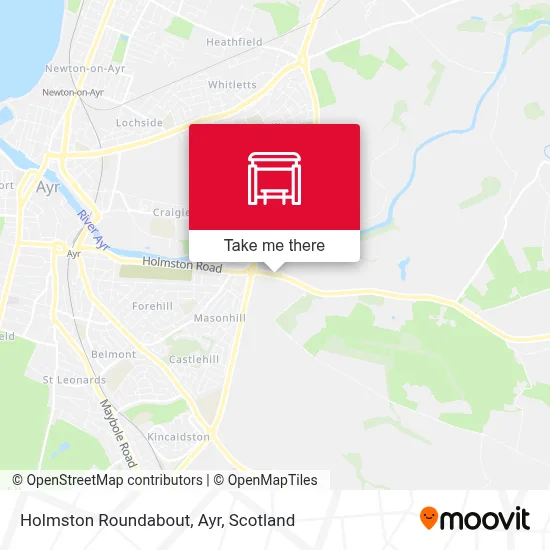 Holmston Roundabout, Ayr stop - Routes, Schedules, and Fares