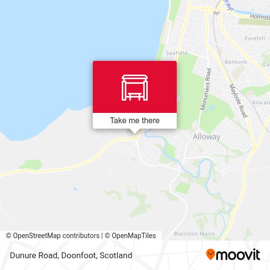 Dunure Road, Doonfoot stop - Routes, Schedules, and Fares