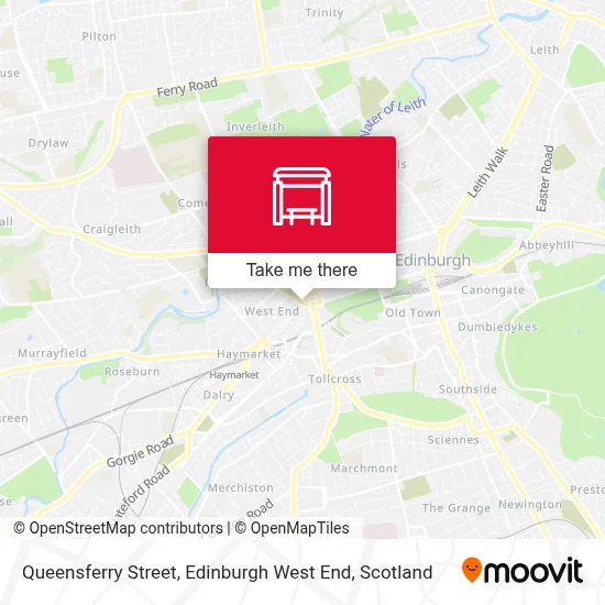 Queensferry Street, Edinburgh West End stop - Routes, Schedules, and Fares