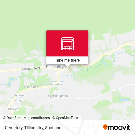 Cemetery, Tillicoultry stop - Routes, Schedules, and Fares