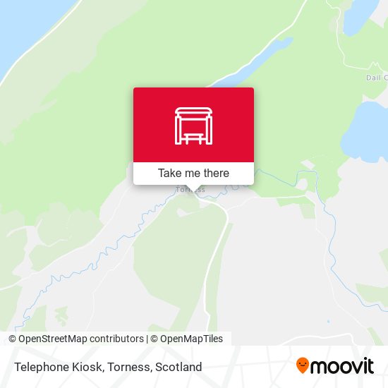 How to get to Telephone Kiosk, Torness in Scotland by Bus or Train?