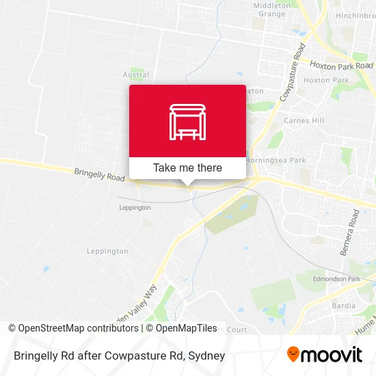 Bringelly Rd after Cowpasture Way - Routes, Schedules, and Fares