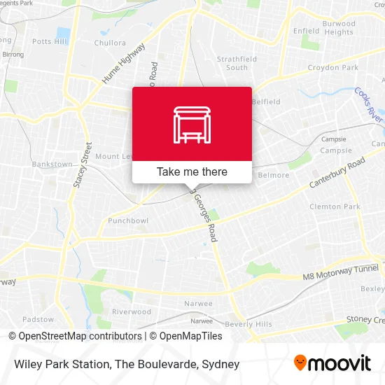 Wiley Park Station, The Boulevarde - Routes, Schedules, and Fares