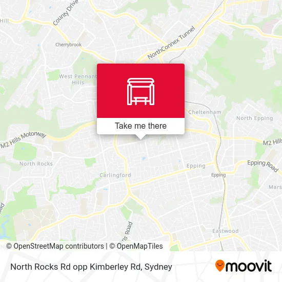 North Rocks Rd opp Kimberley Rd - Routes, Schedules, and Fares