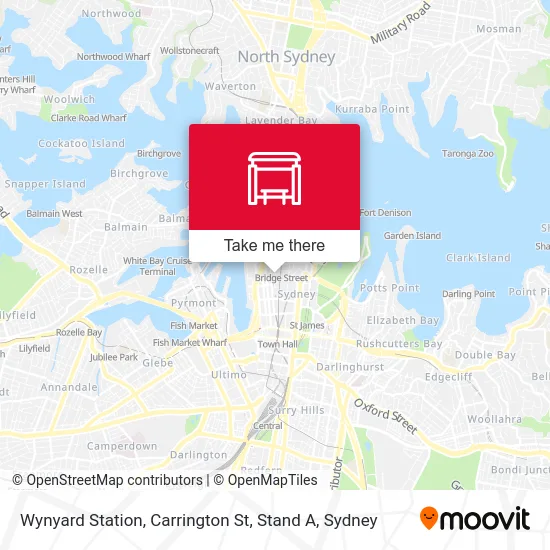 Wynyard Station, Carrington St, Stand A stop - Routes, Schedules, and Fares