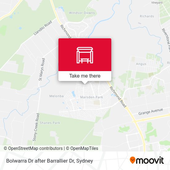 How to Get to Bolwarra Dr after Barrallier Dr in Melonba by Bus or Train?
