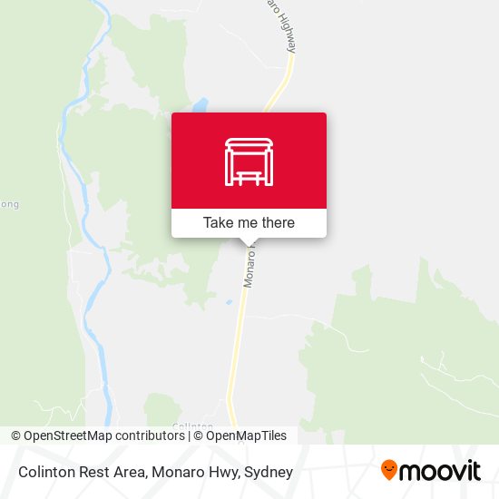 Colinton Rest Area, Monaro Hwy stop - Routes, Schedules, and Fares