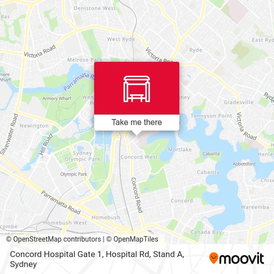 Concord Hospital Gate 1, Hospital Rd, Stand A - Routes, Schedules, and ...