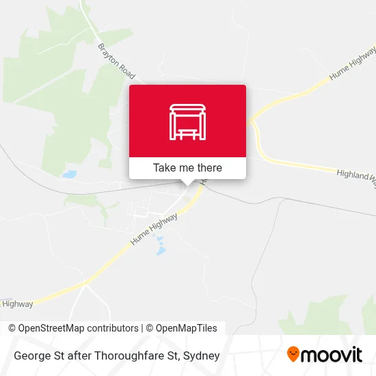 George St after Thoroughfare St station