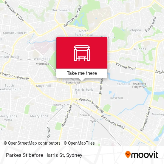 Parkes St before Harris St stop - Routes, Schedules, and Fares