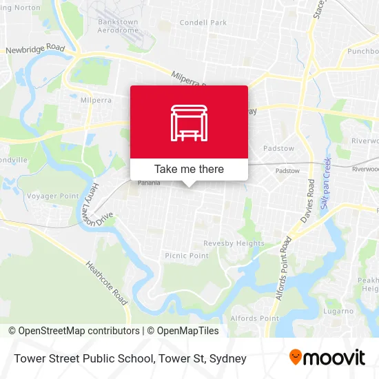 Tower Street Public School, Tower St station